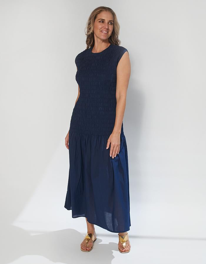 Calia Dress - Indigo – Stella+Gemma-AU