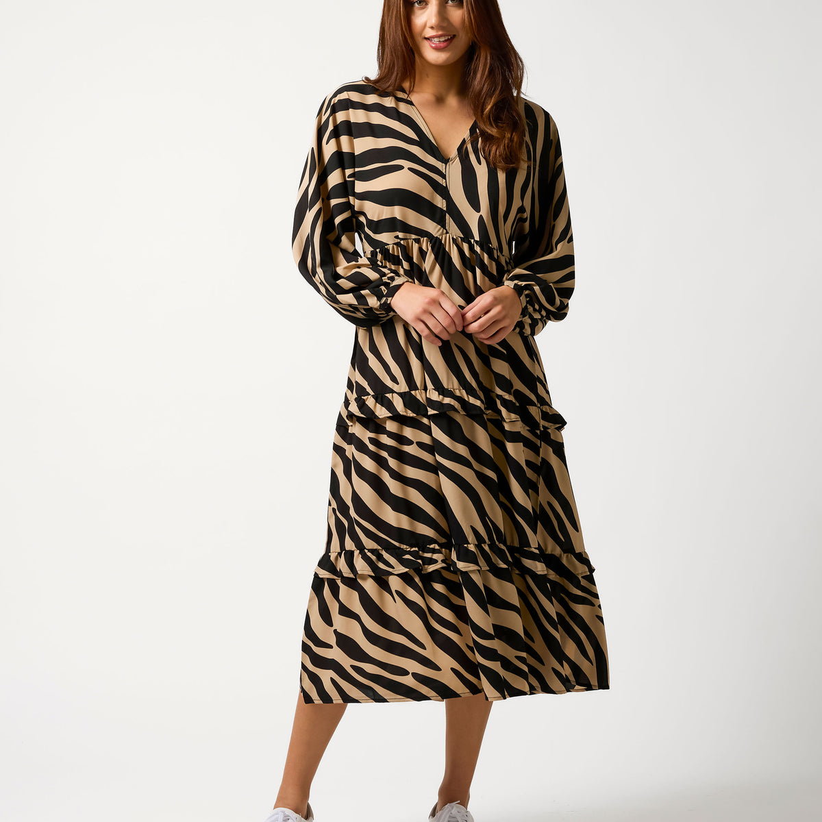 Charlize Dress - Zebranos – Stella+Gemma-AU