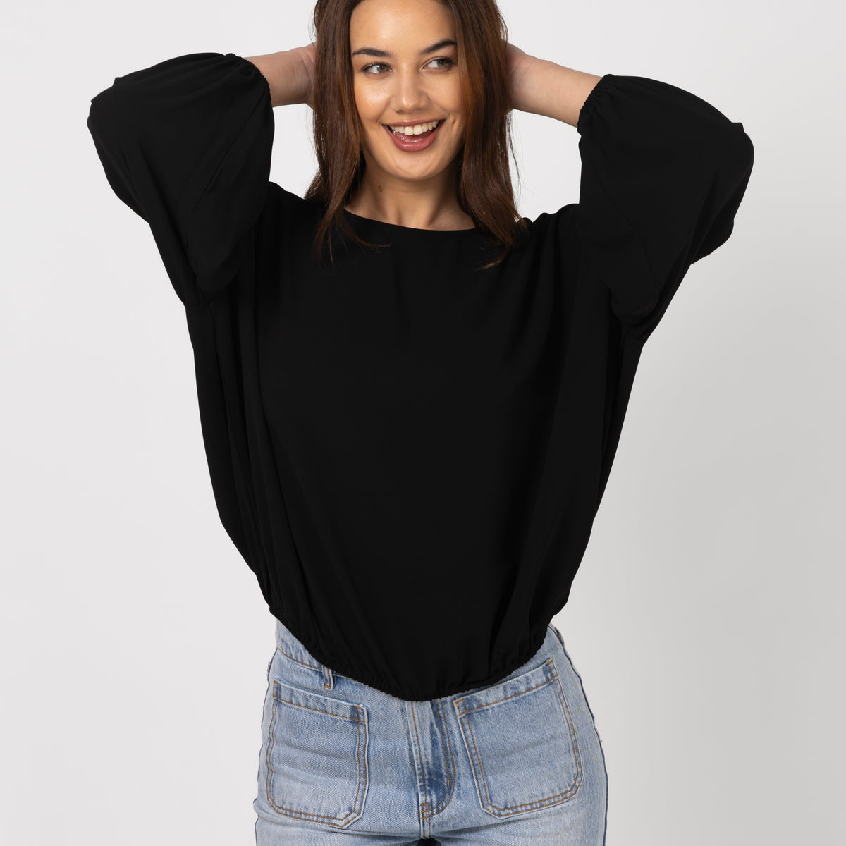 Verity Blouse - Black – Stella+Gemma-AU