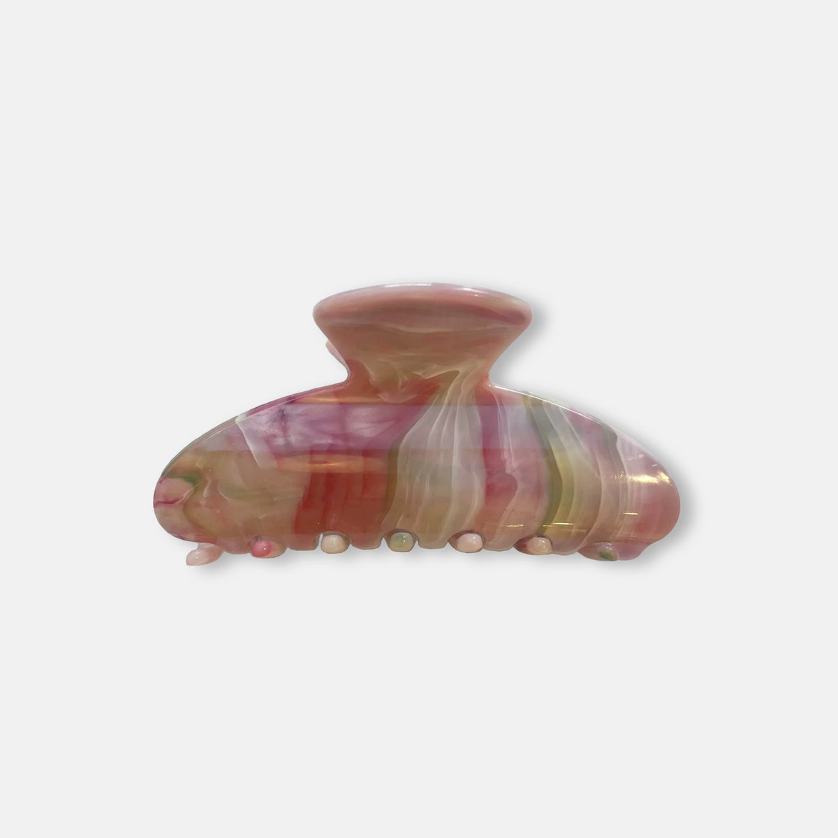 Oval Hair Claw Marbled - Pink and Green – Stella+Gemma-AU